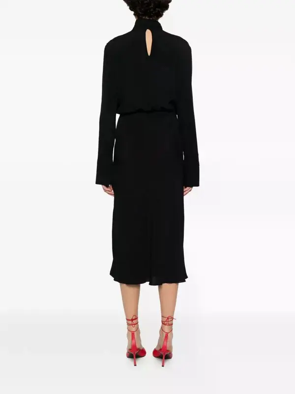 Patrizia Pepe Tie-neck Midi Dress