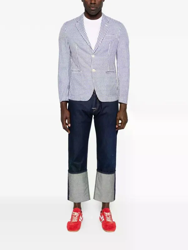 Comme Des Garçons Checked Blazer