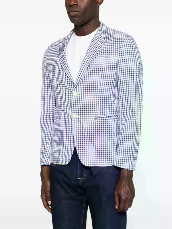 Comme Des Garçons Checked Blazer