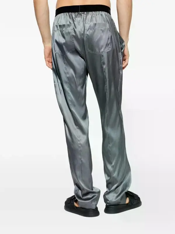 TOM FORD Logo-waistband Pajama Bottoms - Grey