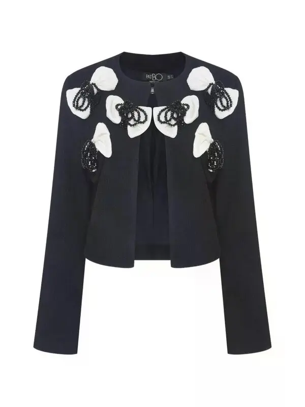 PatBO Grace Beaded-appliqué Jacket