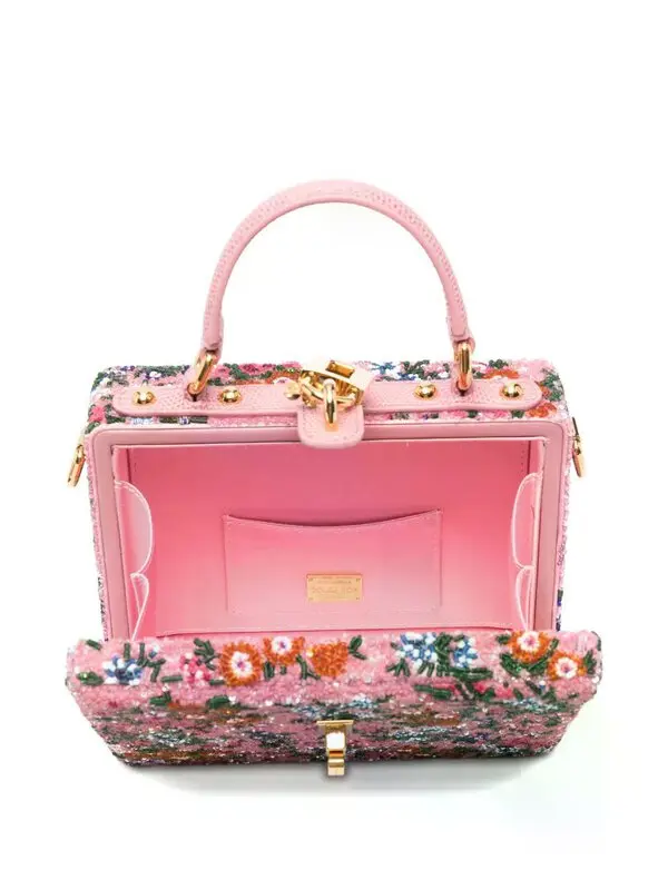 Dolce & Gabbana Floral Padlock Tote