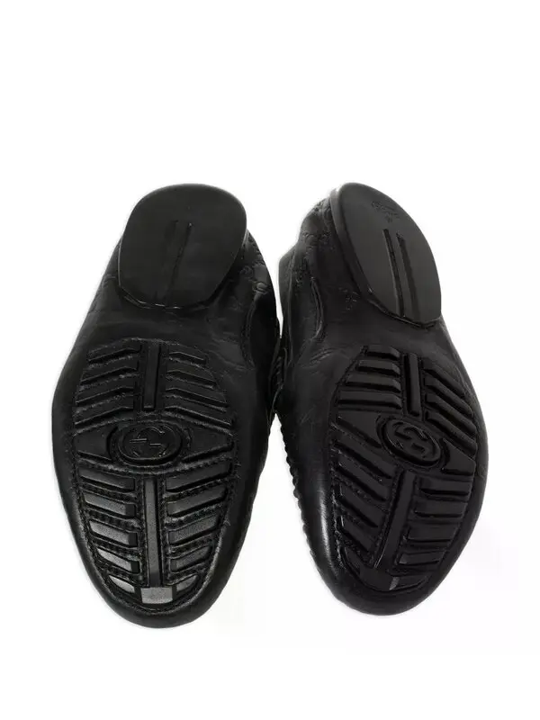 Gucci Guccissima Penny-slot Loafers - Black