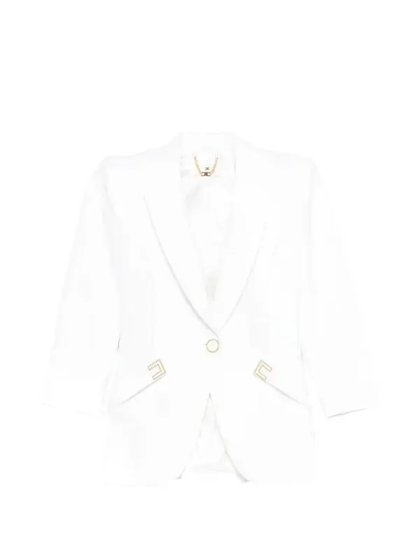 Elisabetta Franchi Trim Jacket - White