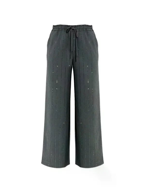 SELF-PORTRAIT Beaded Drawstring Trousers