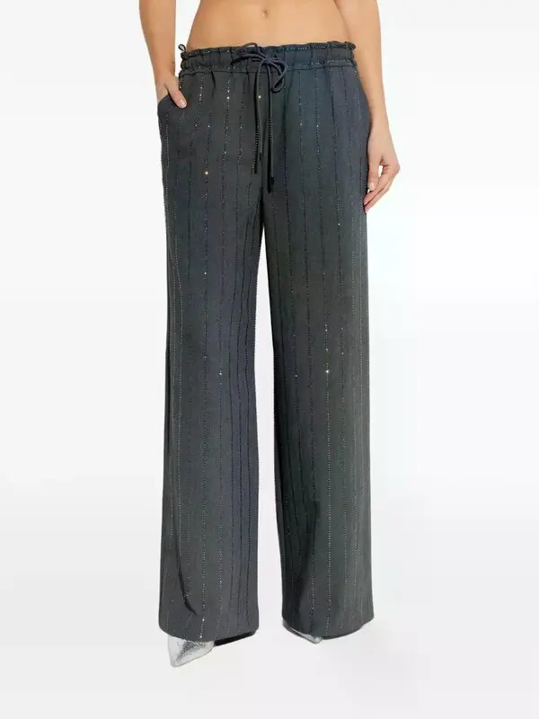 SELF-PORTRAIT Beaded Drawstring Trousers