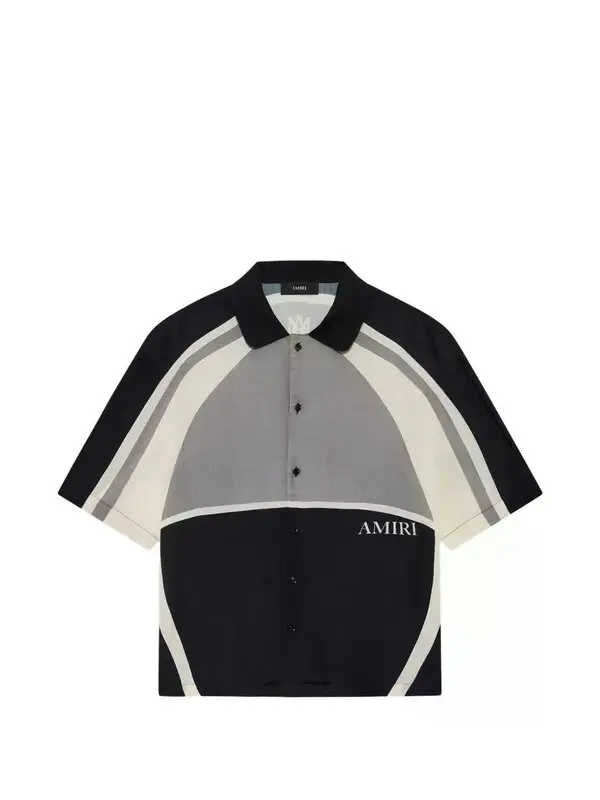 Amiri Ma Quad Panel Oversized Camp Shirt - Black