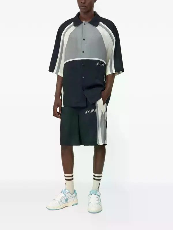 Amiri Ma Quad Panel Oversized Camp Shirt - Black