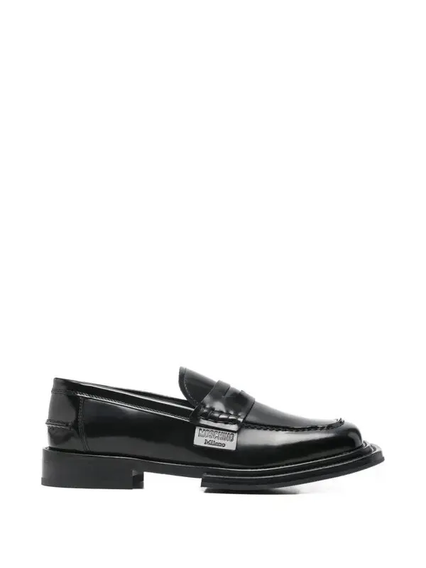 Moschino Penny Leather Loafers