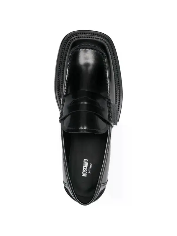 Moschino Penny Leather Loafers