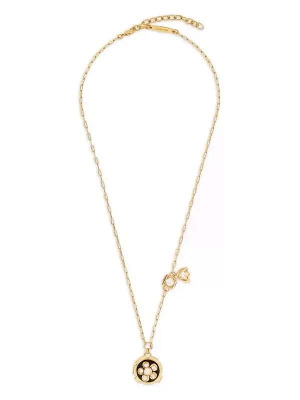 FERRAGAMO Flower Pendant Chain Necklace - Gold