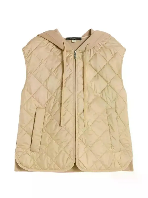 Max Mara Quilted Hooded Gilet