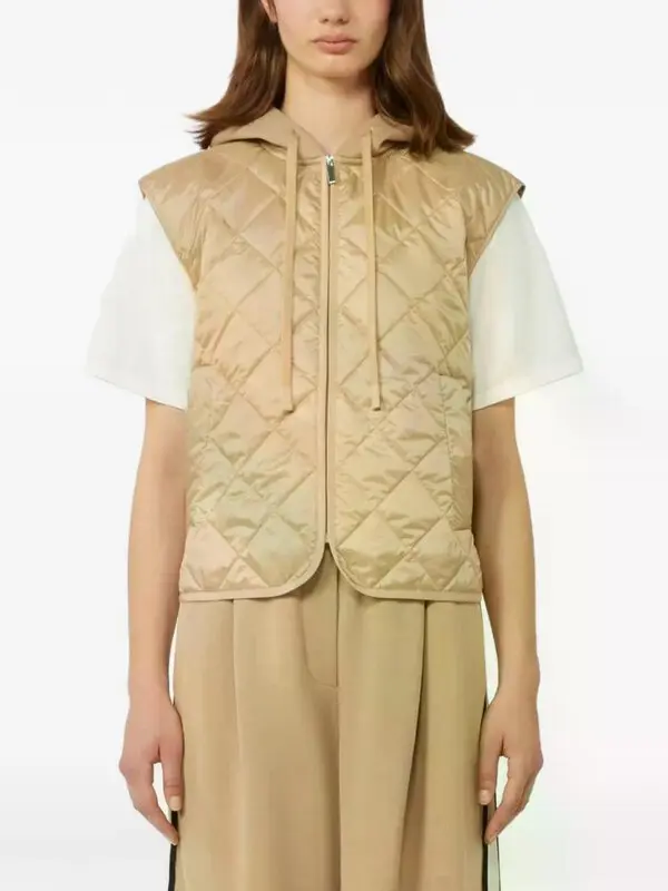 Max Mara Quilted Hooded Gilet