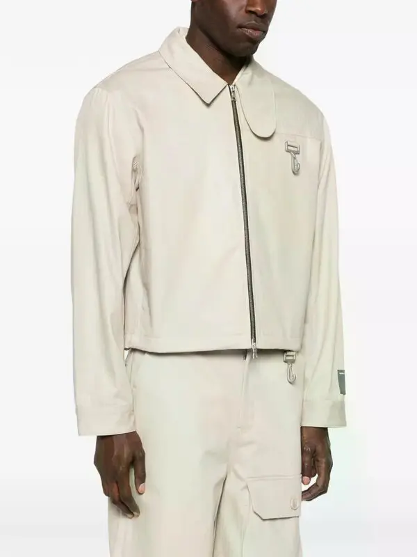 Reese Cooper Herringbone Zip-up Jacket