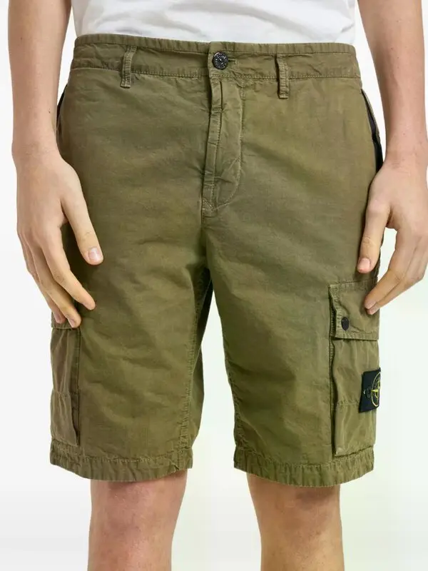 Stone Island Button-fastening Cargo Shorts