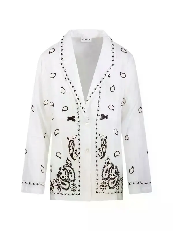 P.a.r.o.s.h Embroidered Blazer - White