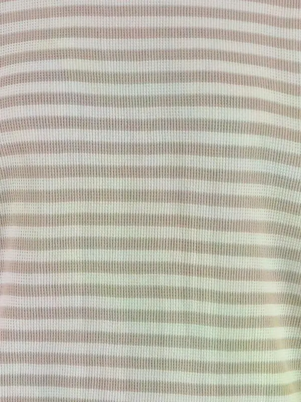 Bruno Manetti Striped Round-neck Top - Neutrals