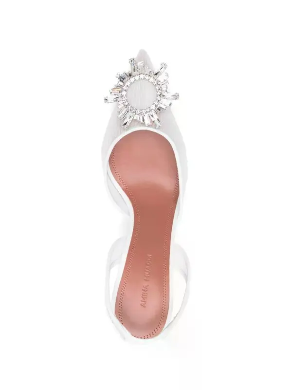 Amina Muaddi Begum Embellished Slingback Pumps