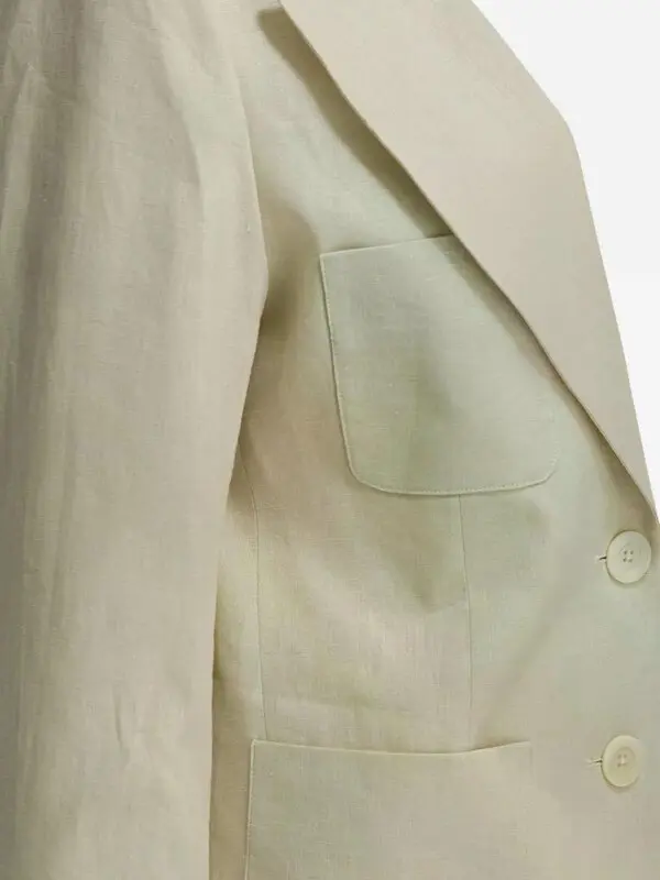 INES DE LA FRESSANGE PARIS Thadée Linen Single-breasted Blazer