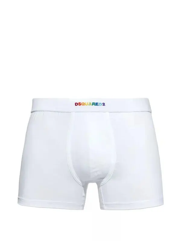 Dsquared2 Logo-embroidered Boxers - White