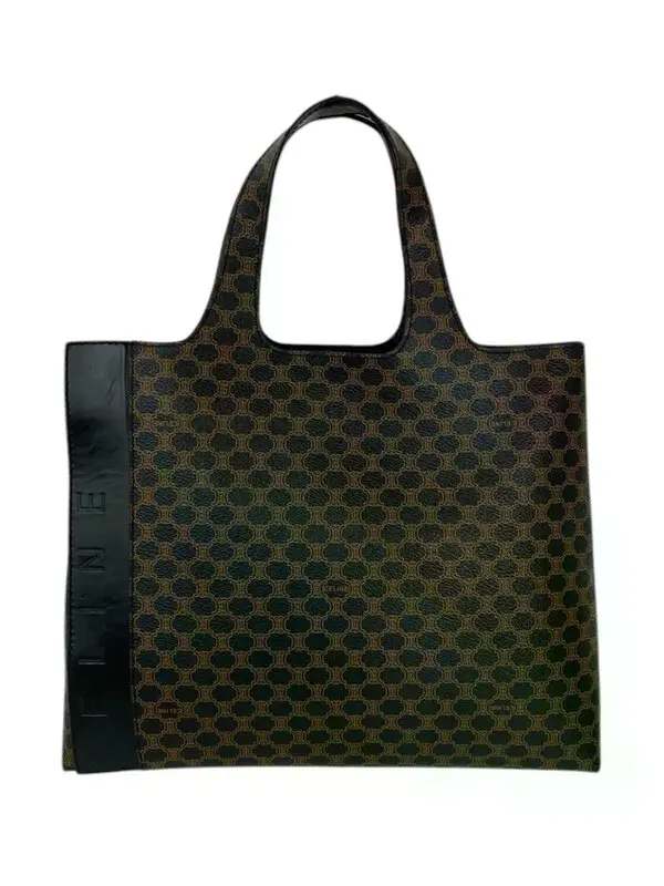 Celine 2001 Macadam Coated Canvas Tote Bag