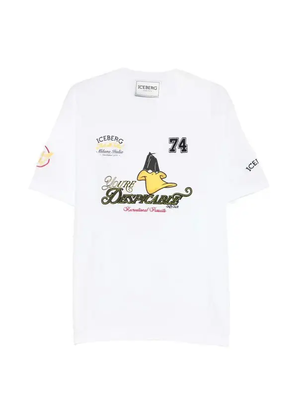 Iceberg Cartoon-print T-shirt - White