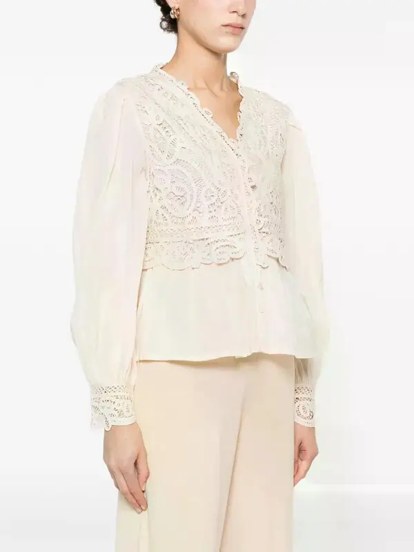 Sea Adelina Battenberg Lace Blouse