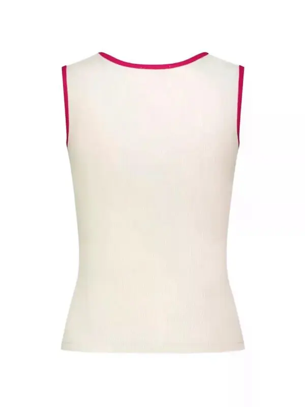 VAILLANT Ribbed Lace-trim Tank Top