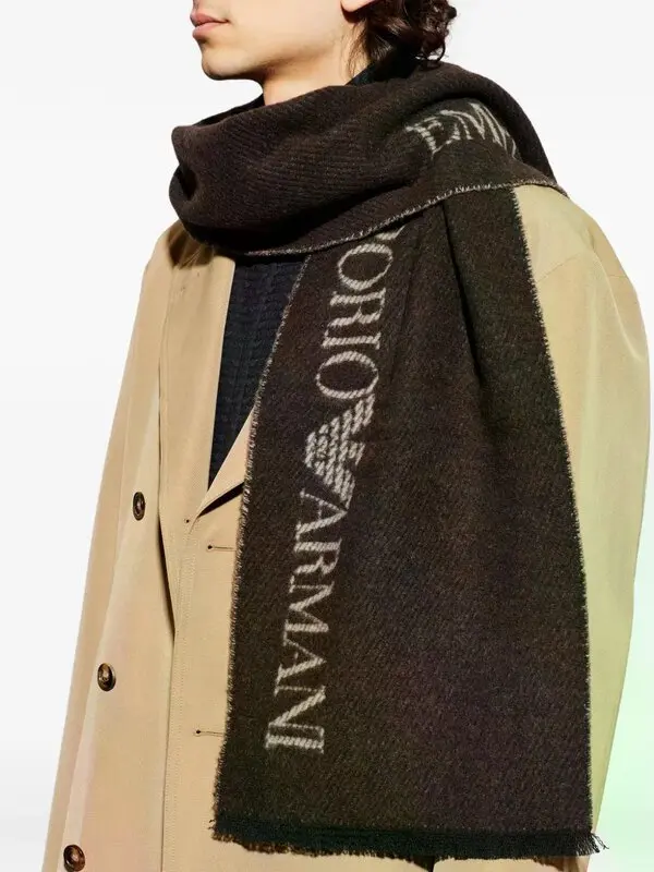 Emporio Armani Logo Scarf