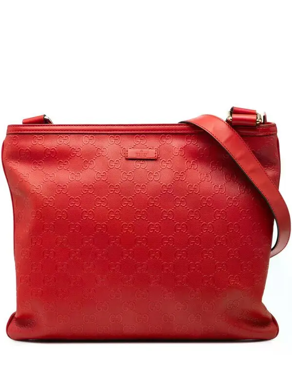 Gucci Ssima Crossbody Bag - Red