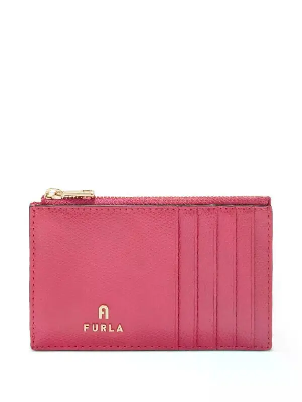 Furla Medium Camelia Leather Card Holder - Pink