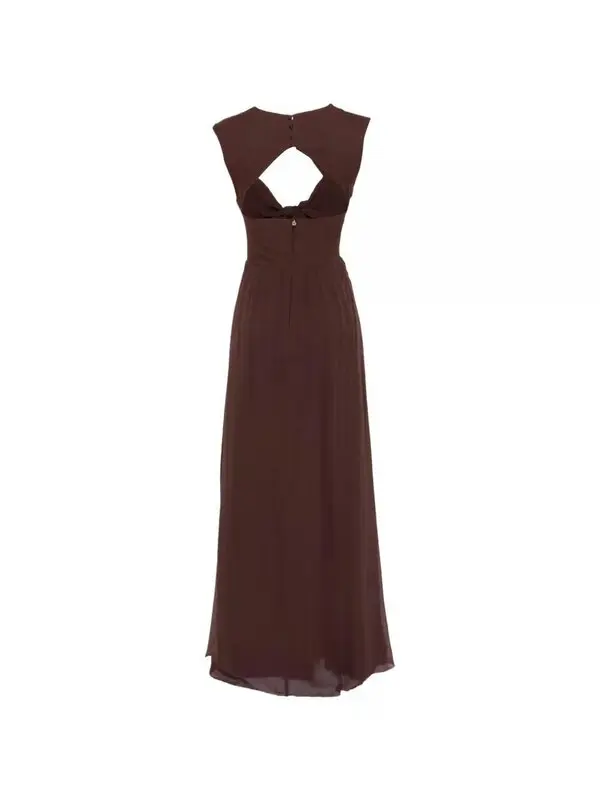 Raquel Diniz Tie Cut-out Maxi Dress