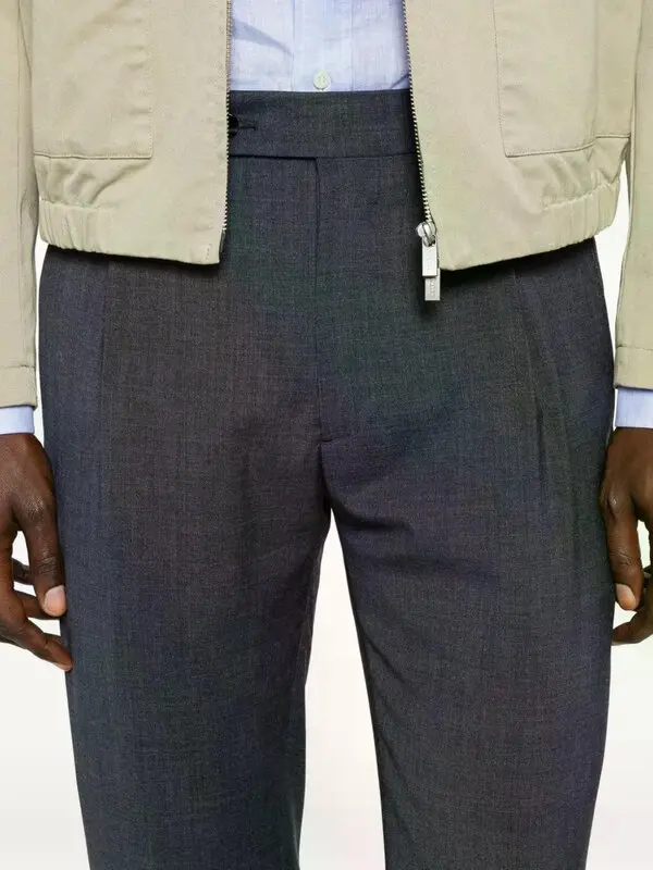 BERWICH Tailored Pleated Trousers - Blue