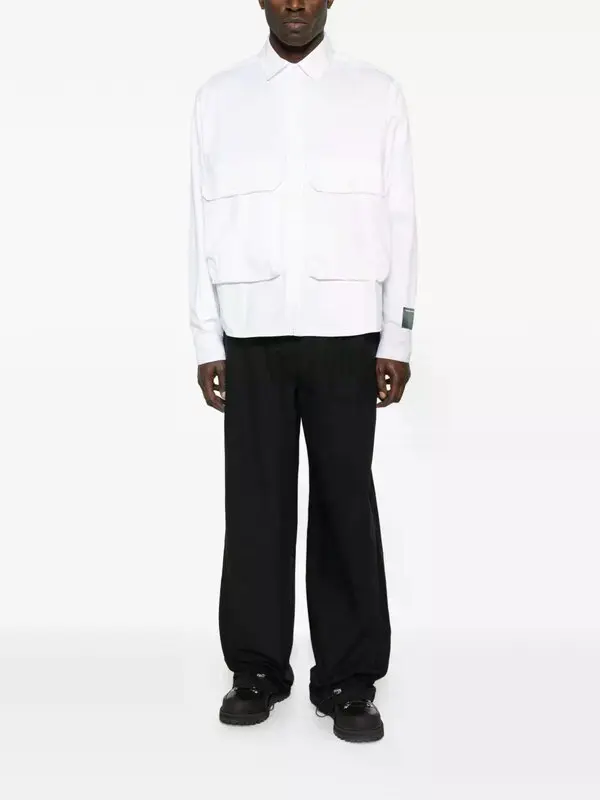 Reese Cooper Pleated Ripstop Trousers - Black