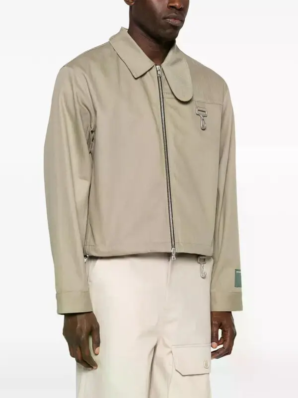 Reese Cooper Herringbone Zip Jacket