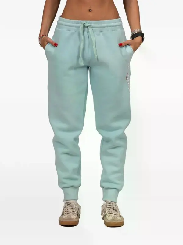 PODHIO Pocket Drawstring Track Pants - Blue