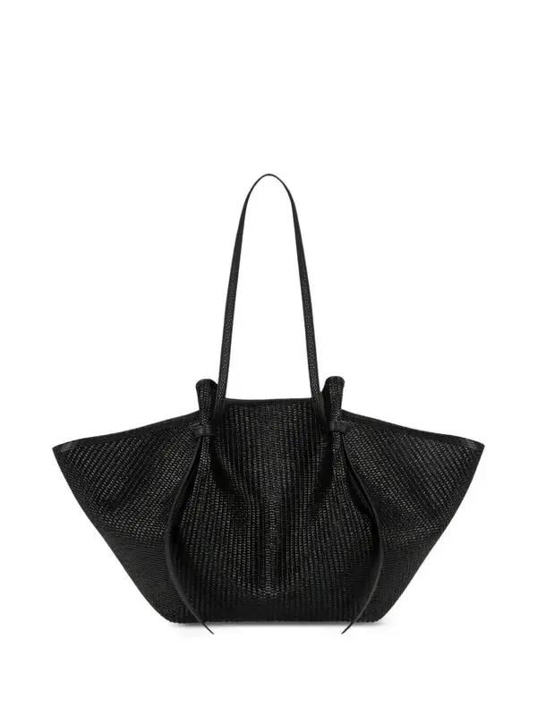Yuzefi Large Mochi Leather Shoulder Bag - Black