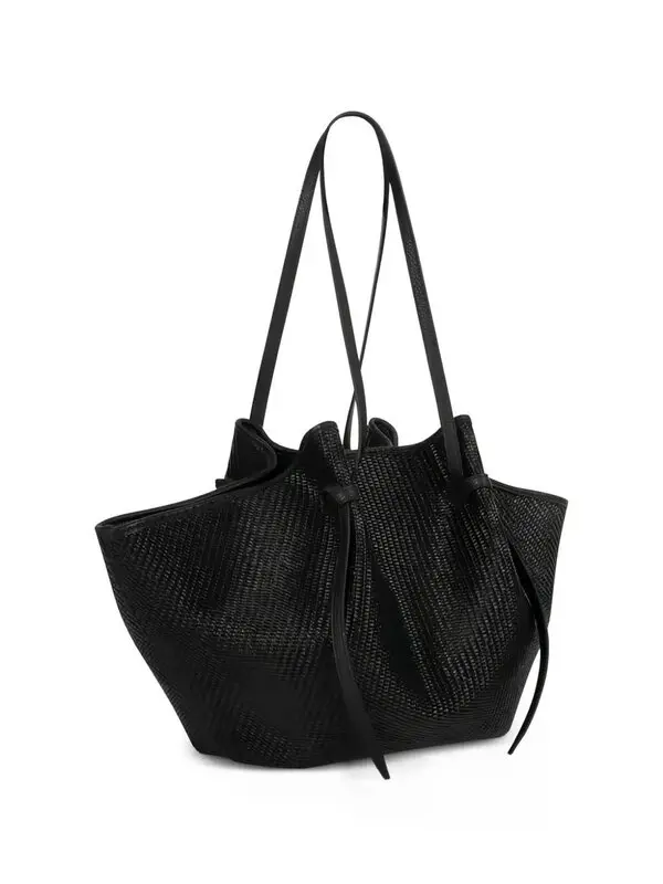 Yuzefi Large Mochi Leather Shoulder Bag - Black