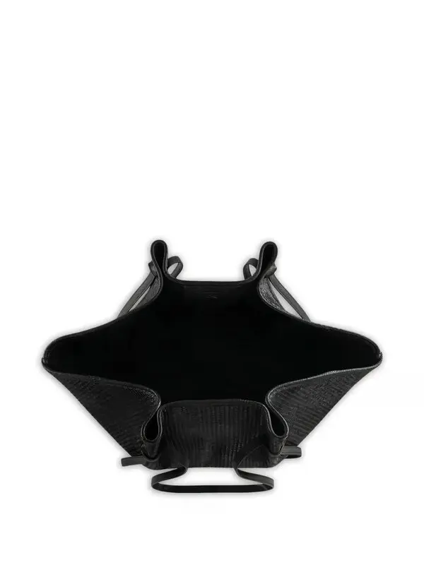 Yuzefi Large Mochi Leather Shoulder Bag - Black