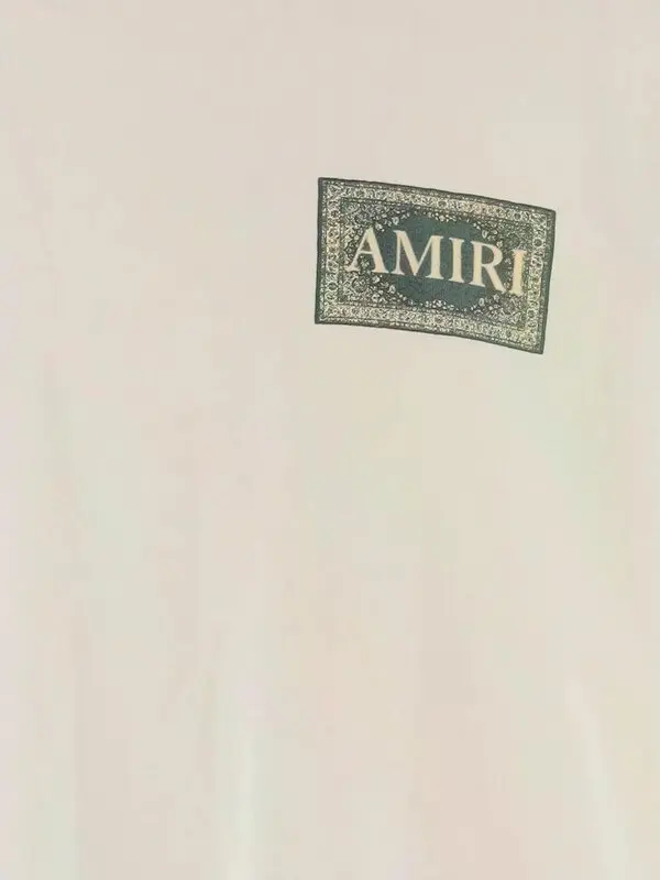 Amiri Logo-print T-shirt - Neutrals