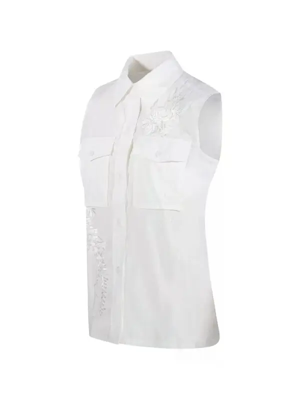 P.a.r.o.s.h Embroidered Sleeveless Shirt