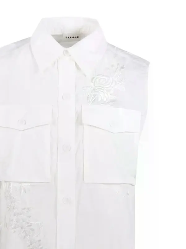 P.a.r.o.s.h Embroidered Sleeveless Shirt