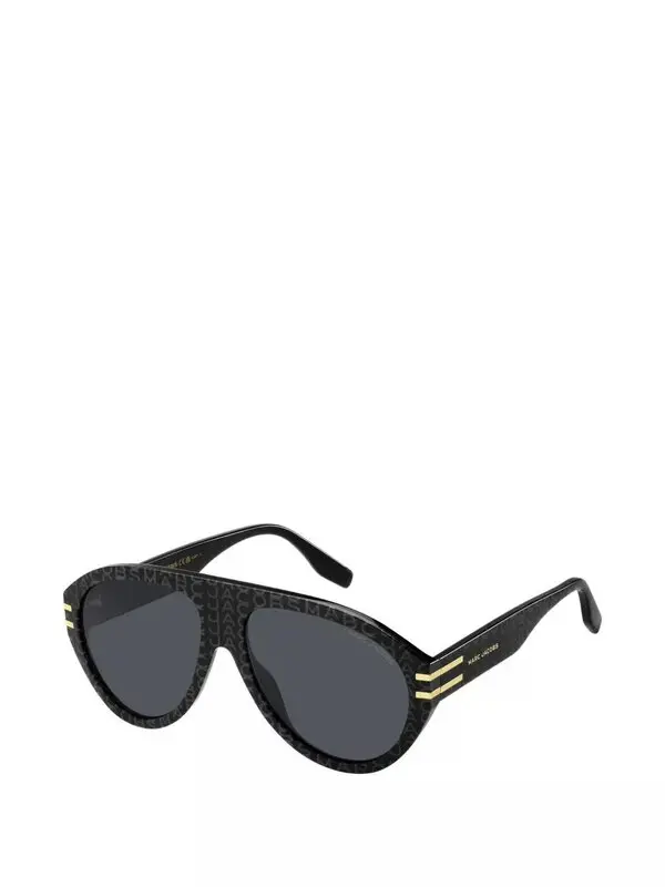 Marc Jacobs Logo-patterned Pilot Sunglasses