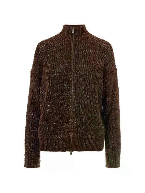 Max Mara Knitted Zip Cardigan