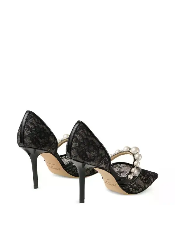 JIMMY CHOO 85mm Aurelie Lace Pumps