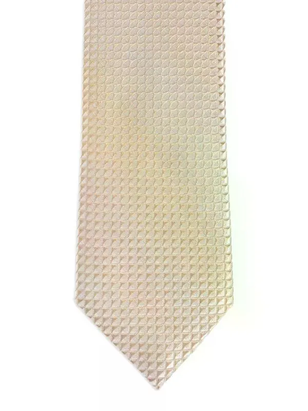 Emporio Armani Patterned Jacquard Tie - Neutrals
