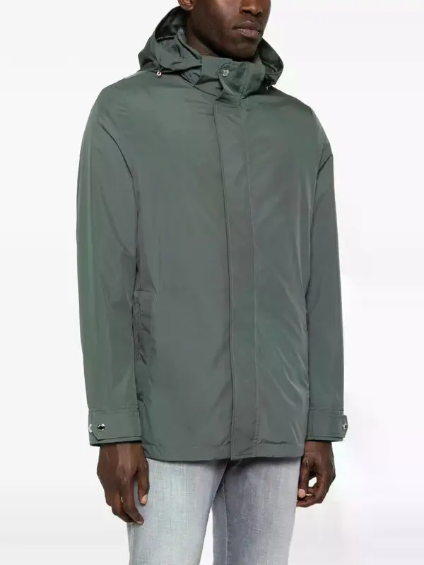 MOORER Logo-patch Jacket - Green