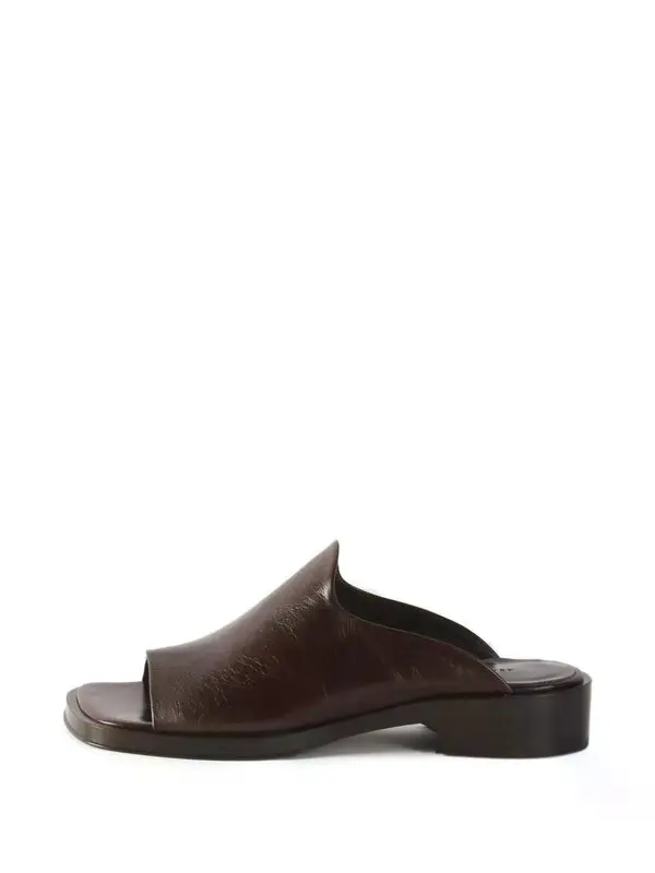 REJINA PYO Leather Flat Mules