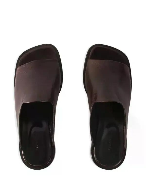REJINA PYO Leather Flat Mules