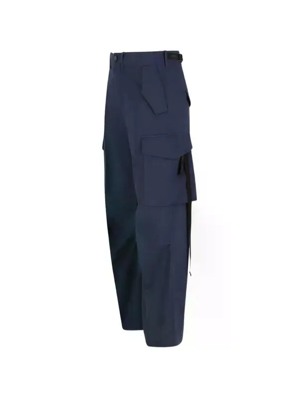 SETCHU Belt-loops Cargo Trousers - Blue